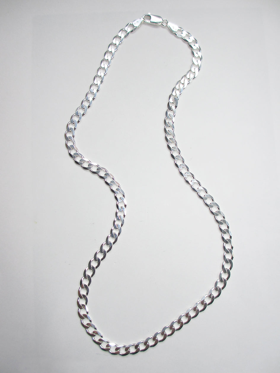 925 Sterling Silver Curb Chain 16 Inches