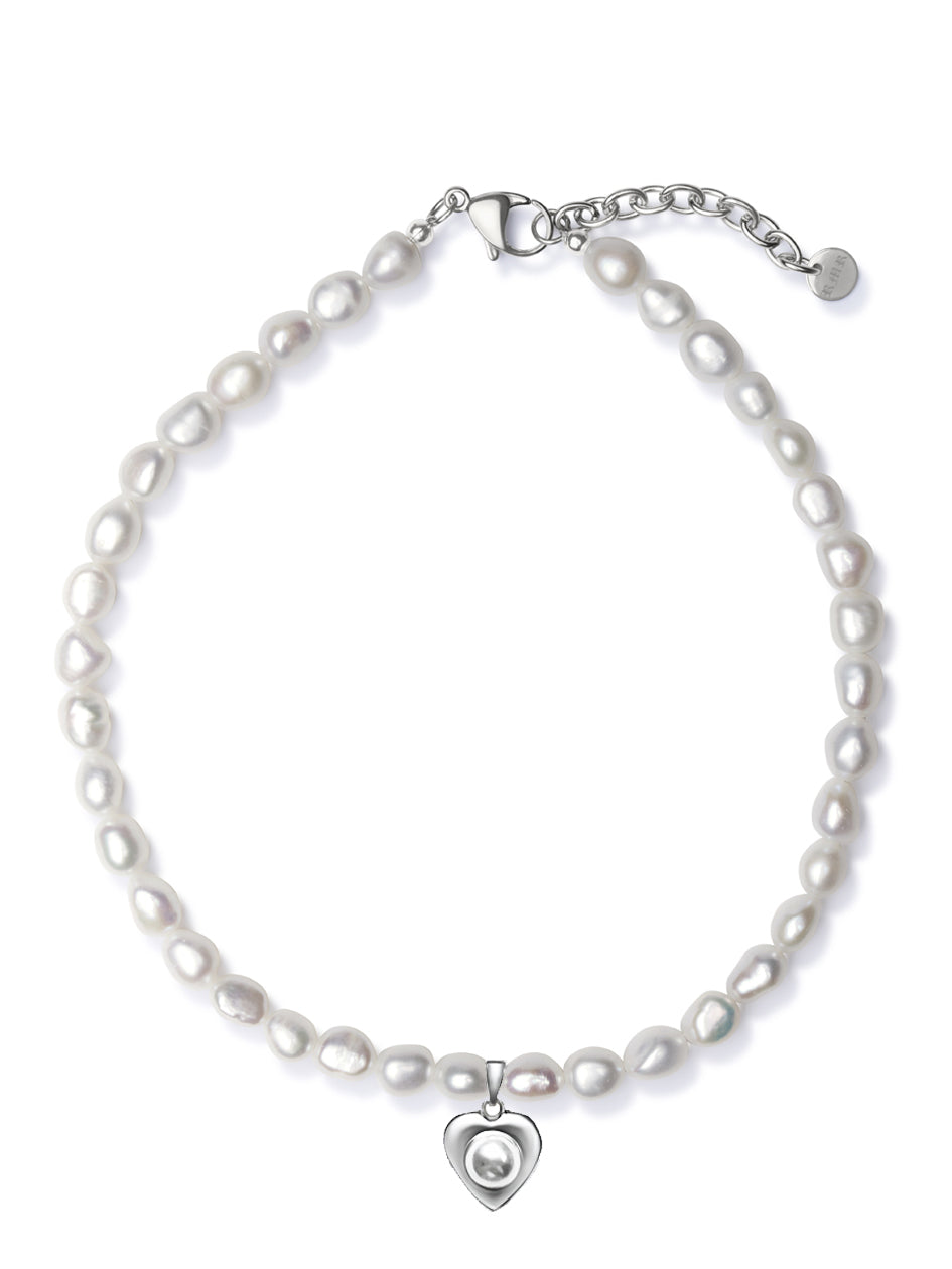 Silver and pearl choker store